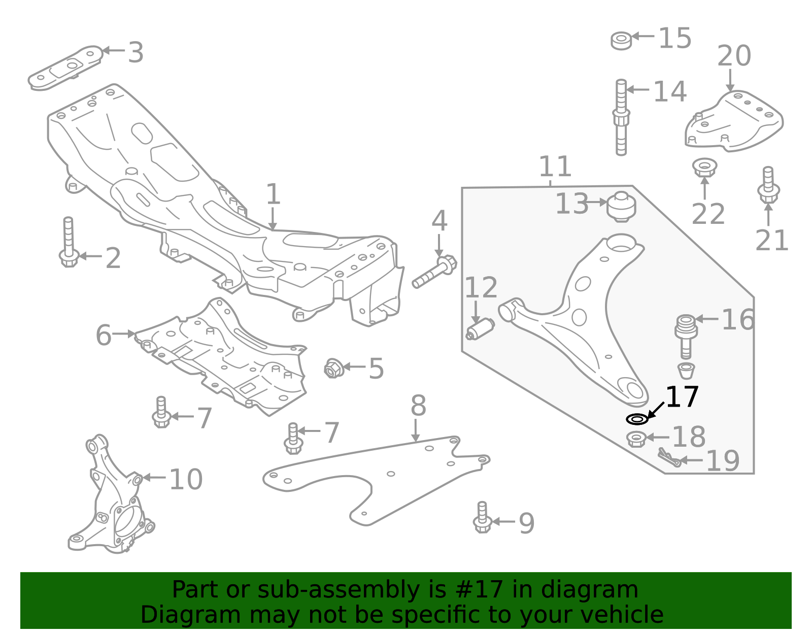 2020-2025 Subaru Lower Ball Joint Washer 903100182 | Subaru Parts Guys