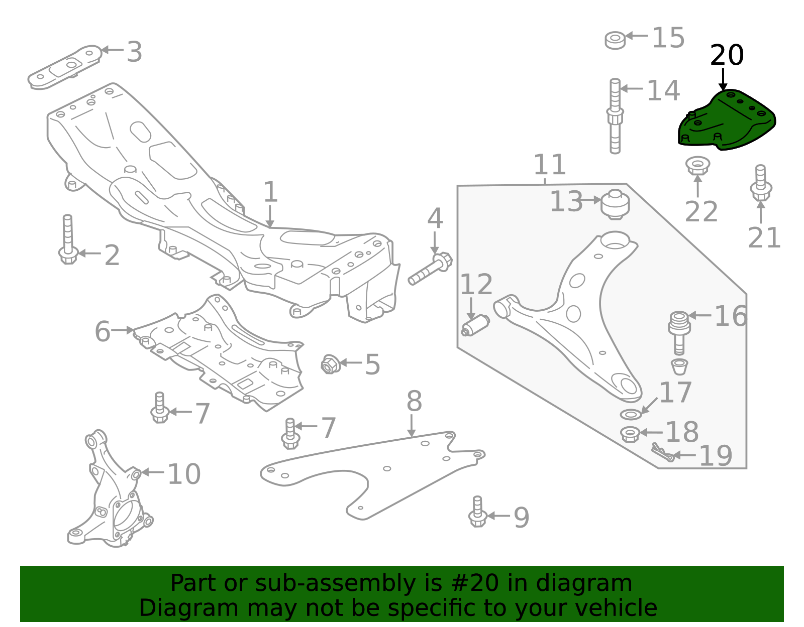 20216FL010 - 2017-2024 Subaru - Plate | Subaru Parts HQ