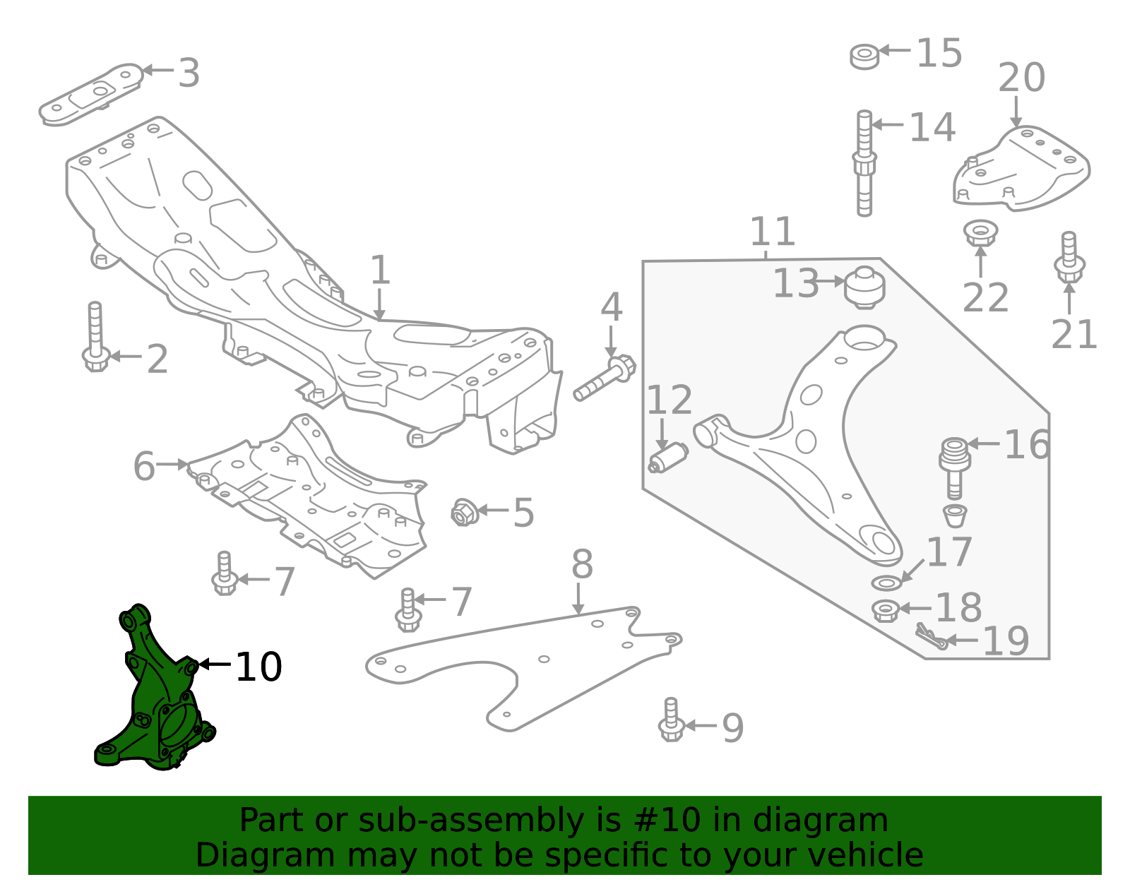 28313AN03A - High-Quality Knuckle for AutoNation Parts