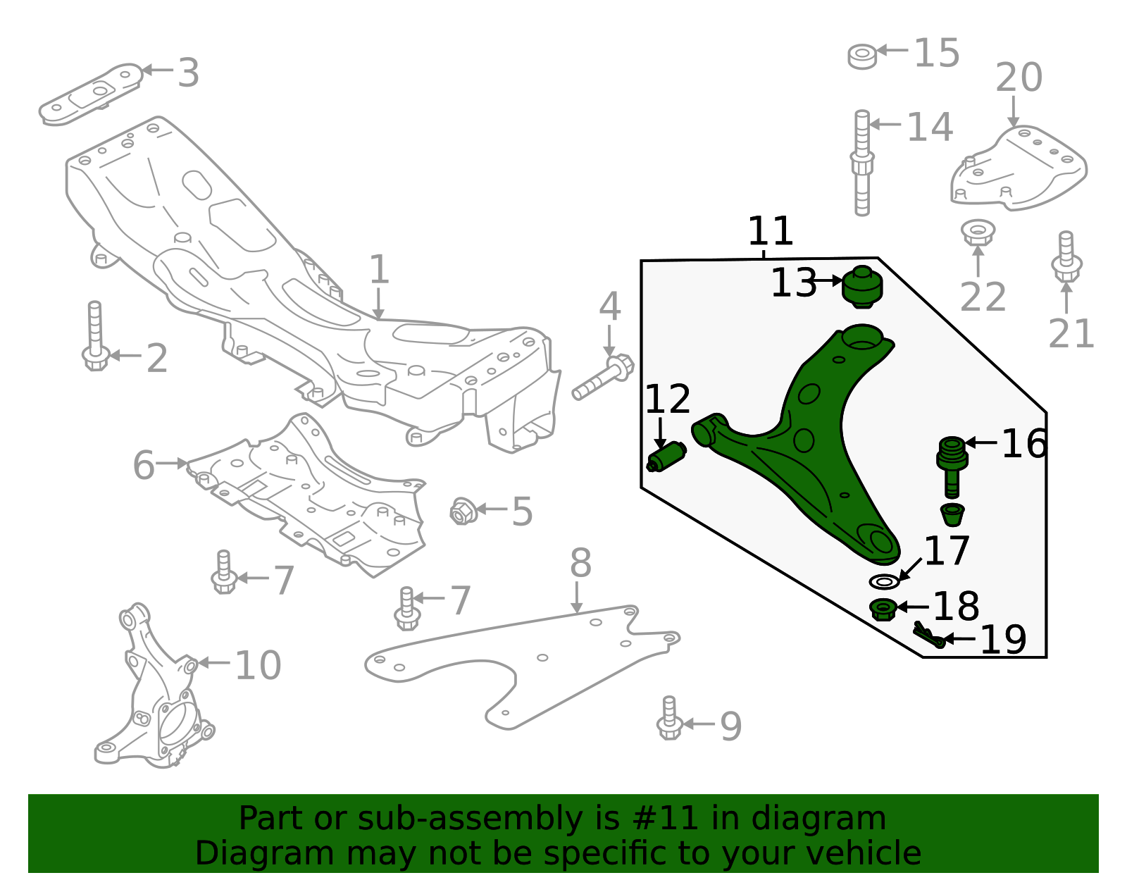 2020-2025 Subaru Lower Control Arm 20202AN02A | Subaru Parts Guys