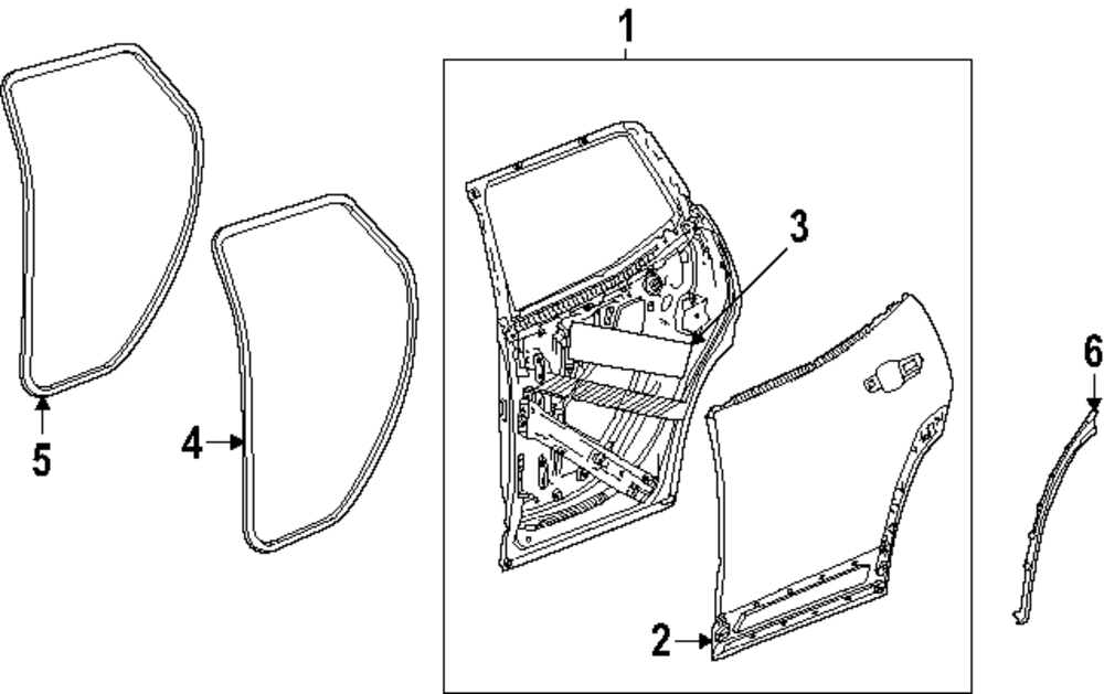2025 Chevrolet Equinox Door Shell 26560564 GM | GMPartsDirect.com