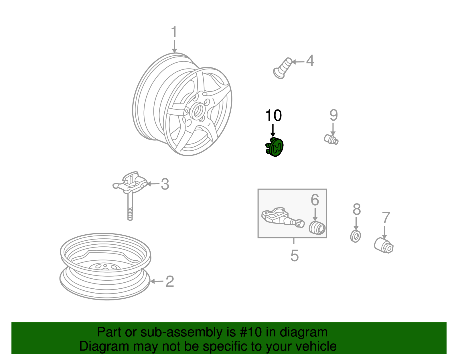 44732-S2A-921 - 2004-2007 Honda S2000 - Cap Assembly Aluminum Wheel ...