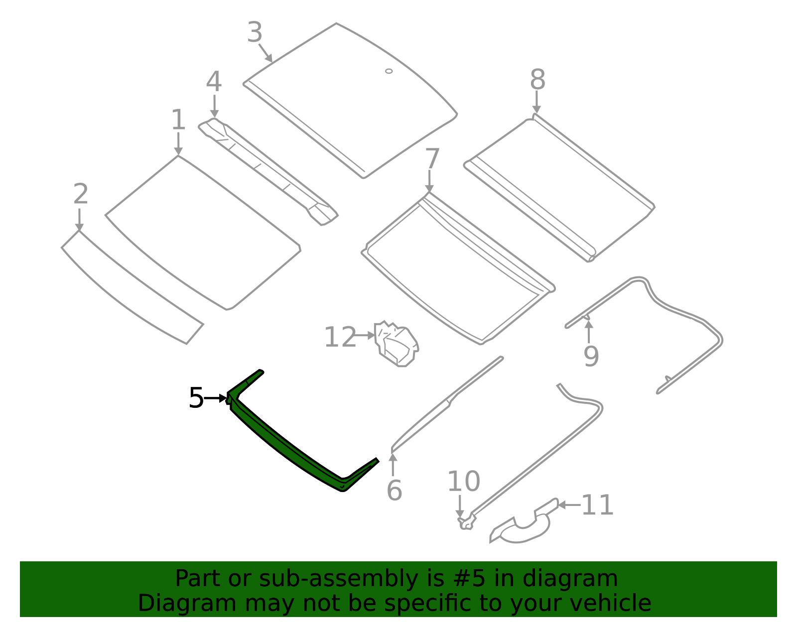 91280-4RA1A - Sunroof Deflector 2016-2023 Nissan Maxima | Official ...