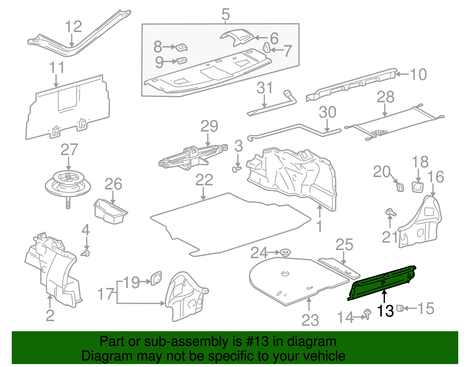 2000-2004 Toyota Avalon Finish Plate 58387-AC030-C0 | Toyota Parts Center
