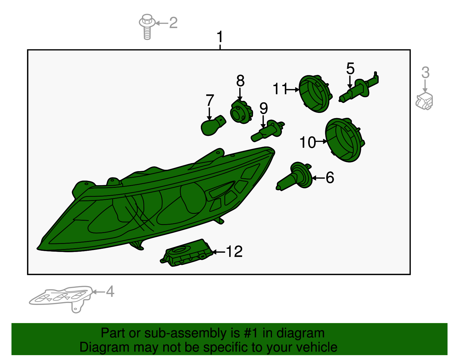 92102-2T130 - Headlight Assembly 2011 Kia Optima | Kia.Parts Store