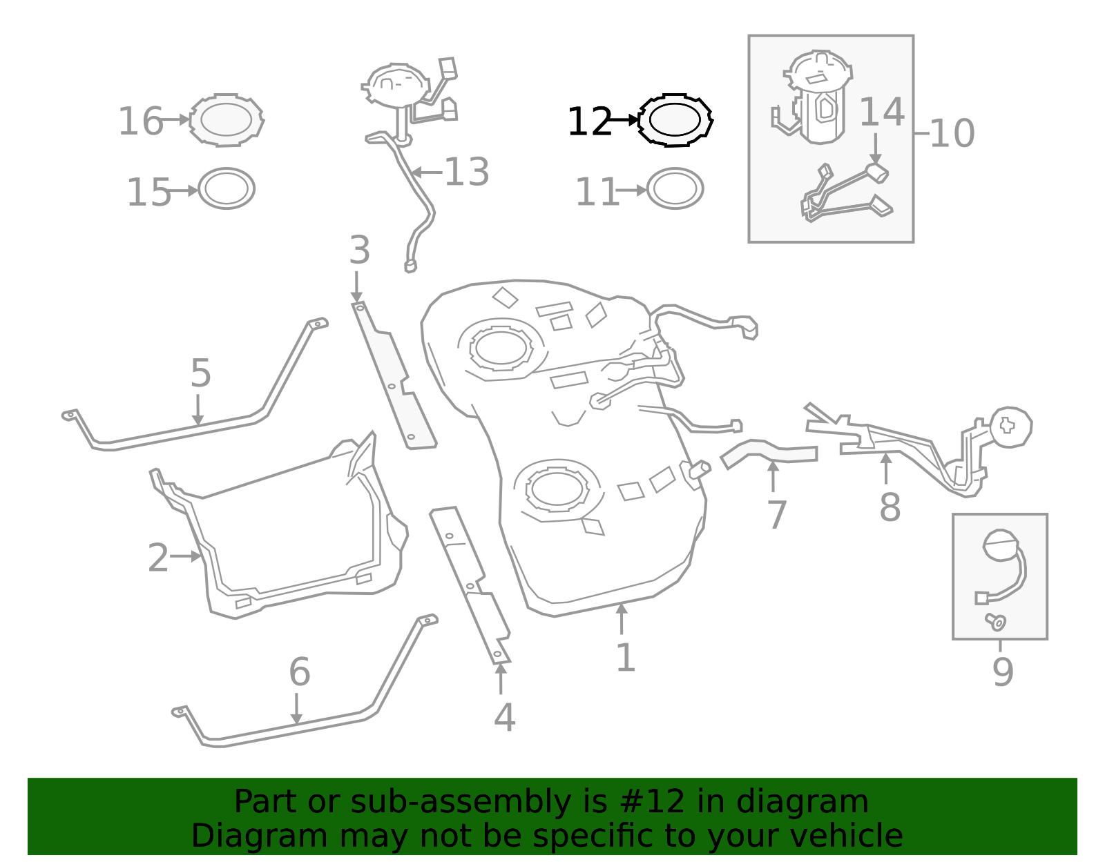 17343-4KH0A - High-Quality Fuel Pump Lock Ring for 2019-2025 Nissan ...