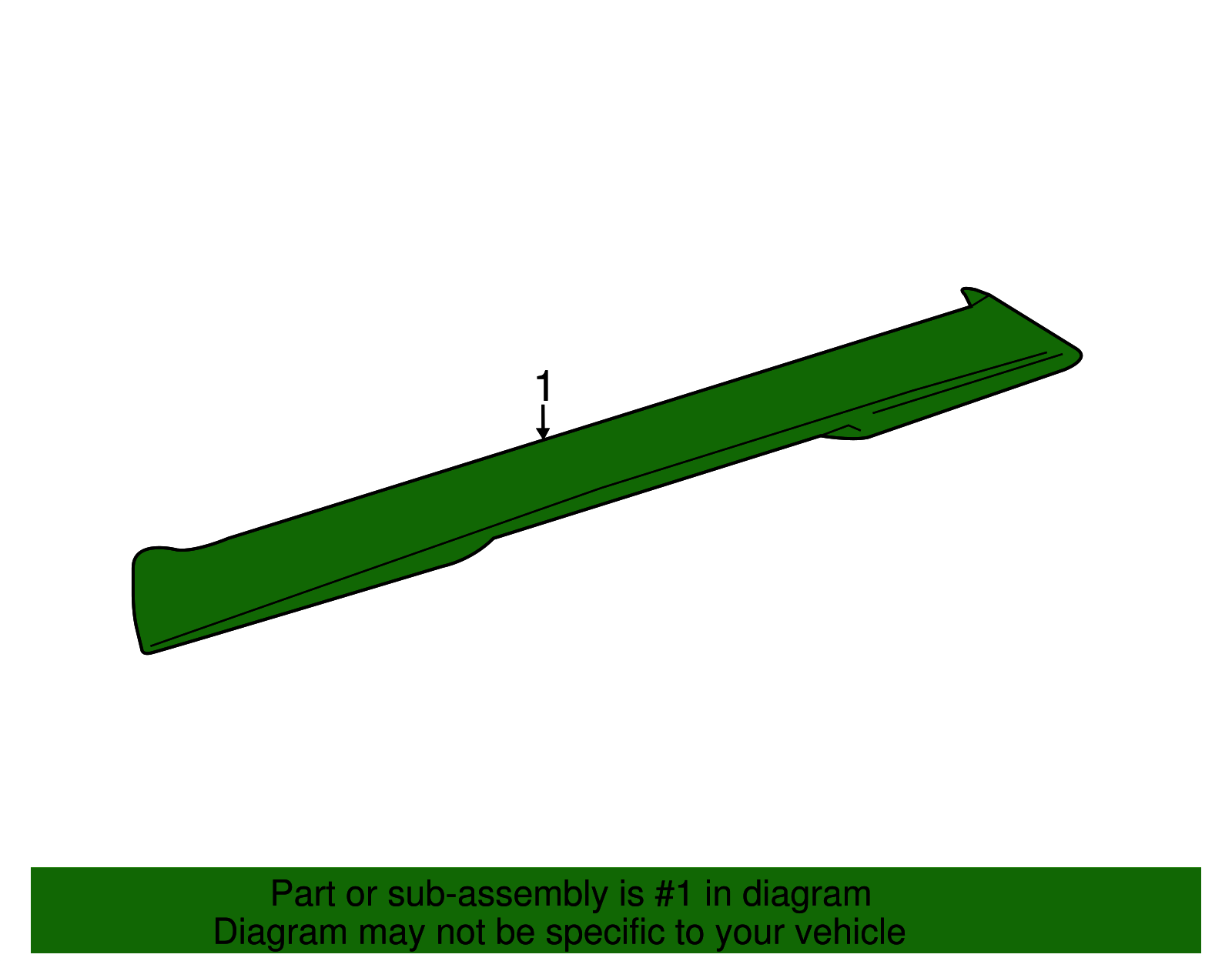 2011-2014 Volkswagen Touareg Spoiler 7P6-827-933-GRU | VW Direct Auto Parts