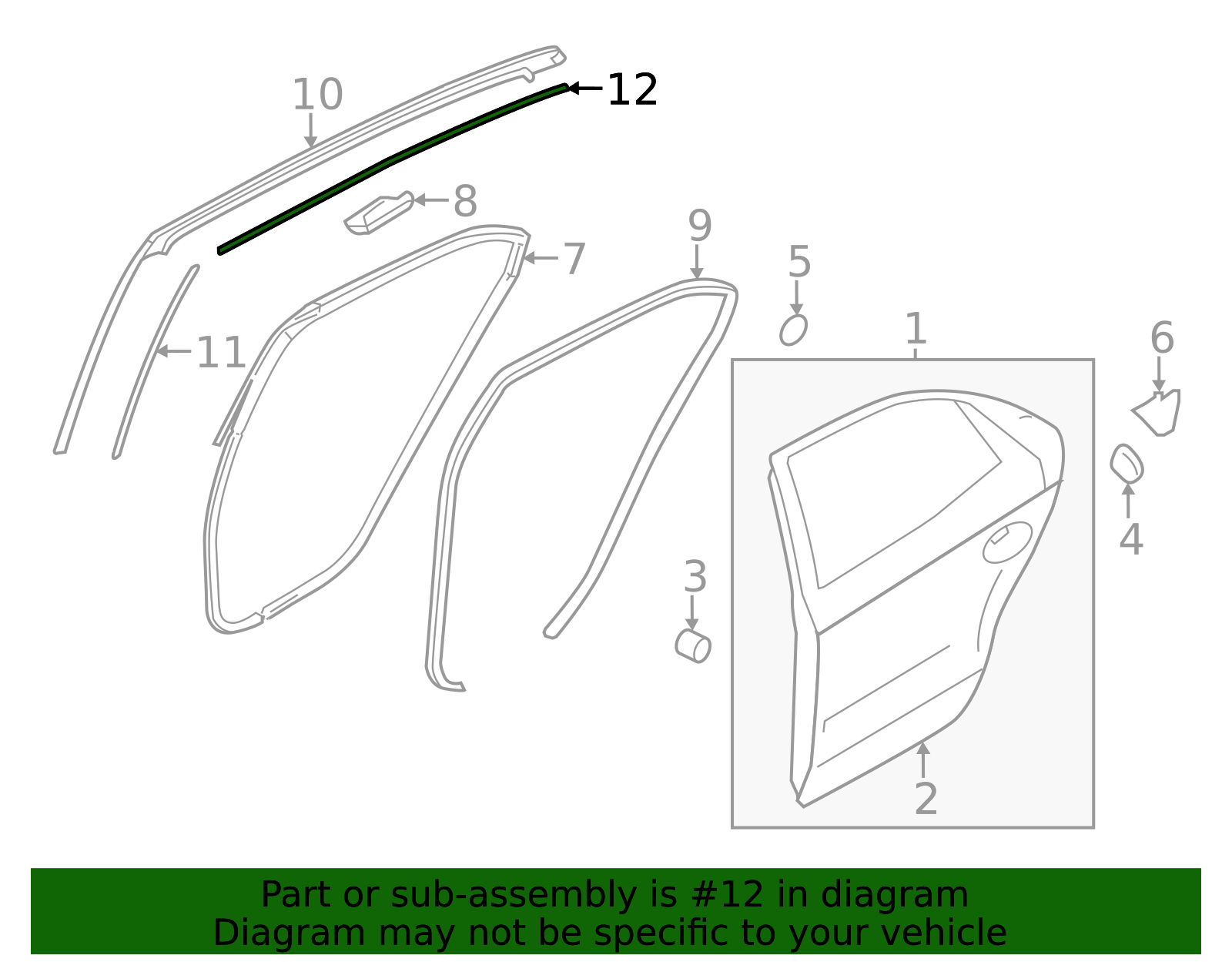 83145-2T000 - Upper Weather-Strip Retainer Strip 2011-2016 Kia Optima ...