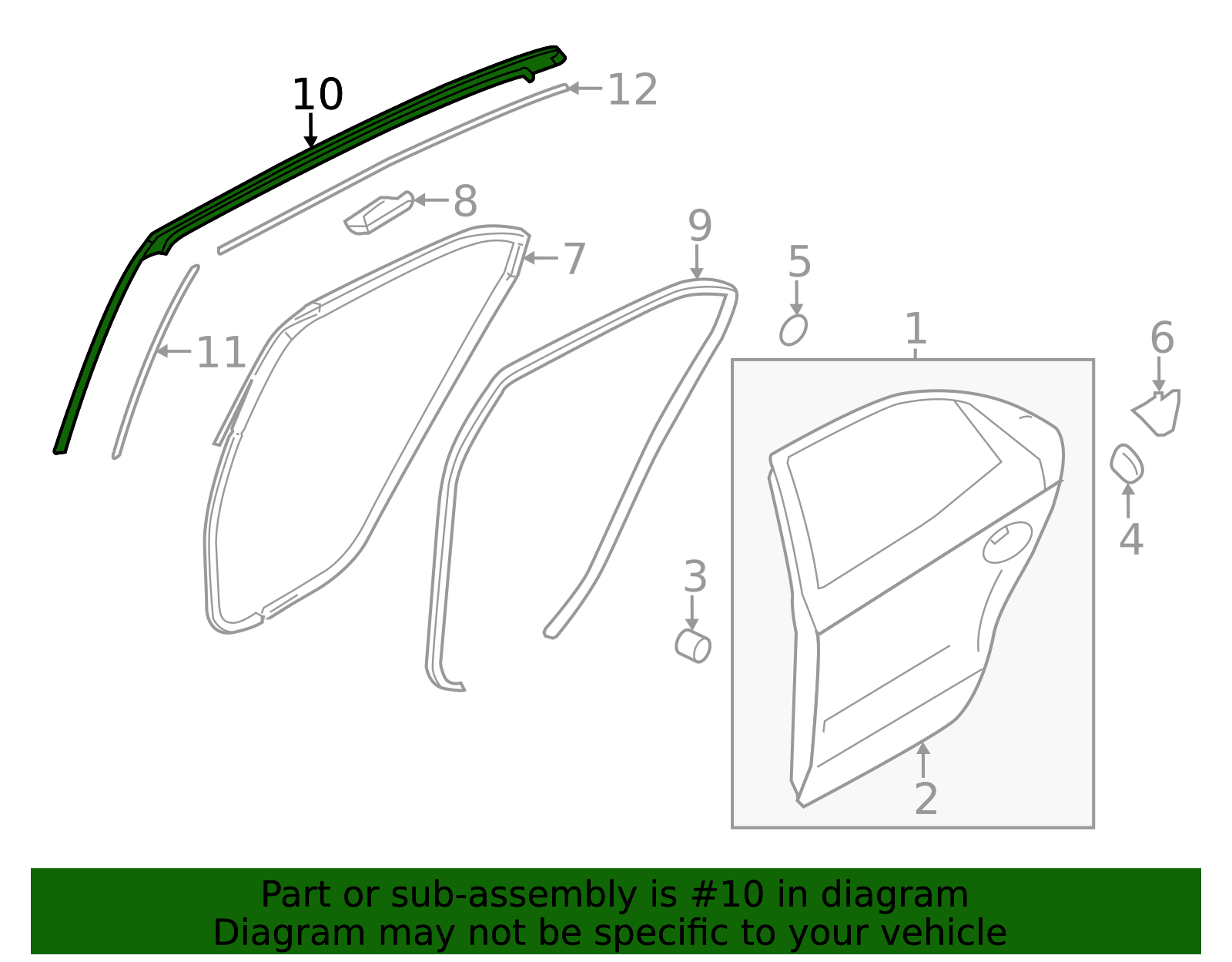 83150-2T000 - Upper Weather-Strip 2011 Kia Optima | Kia.Parts Store
