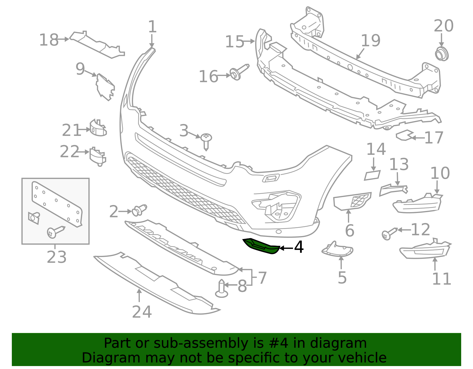 2018-2019 Land Rover Discovery Sport Lower Deflector LR106346 ...