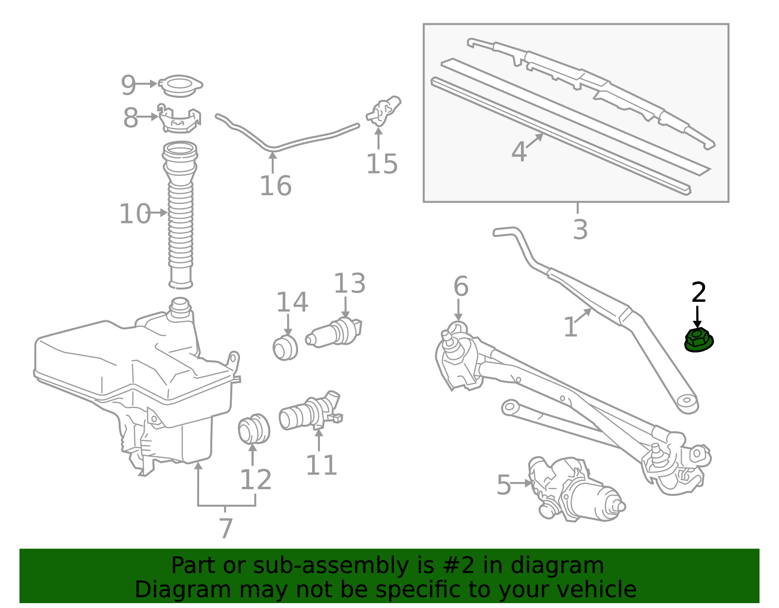 90176-10005 - 1997-2024 Lexus - Wiper Arm Nut | My L Parts