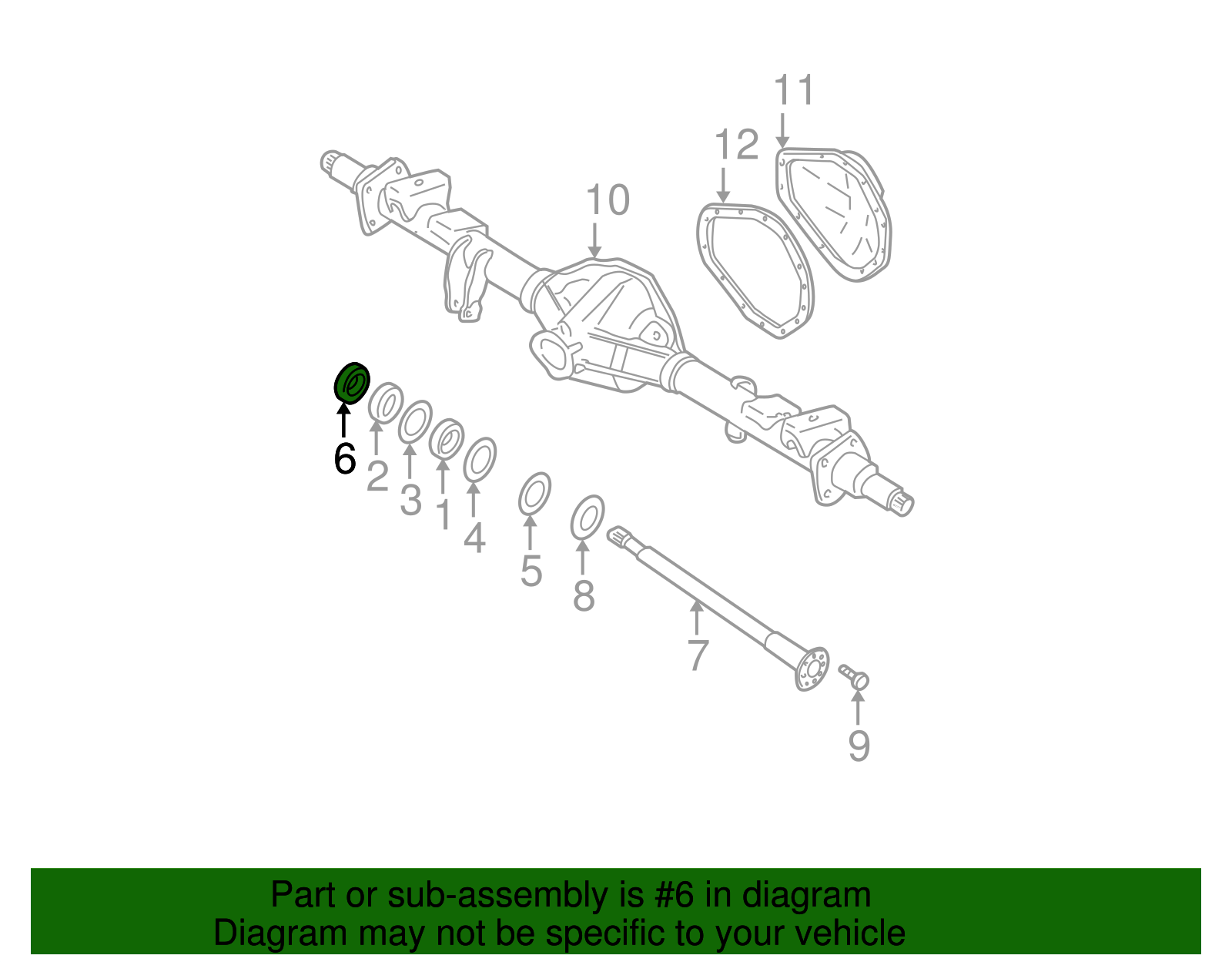1999-2025 GM Rear Axle Shaft Seal 15823962 GM | GMPartsDirect.com