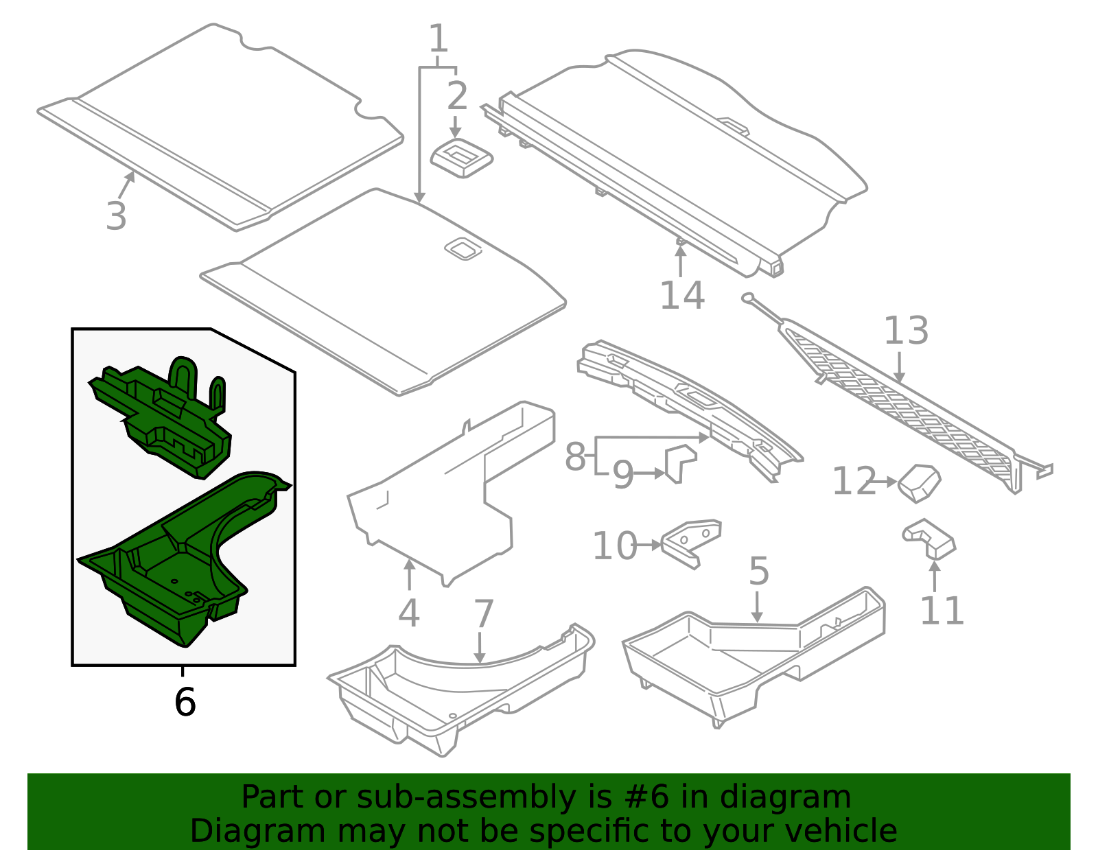 2016-2023 Lincoln | Compartment | FA1Z-58310B16-A | Walls' Ford Parts