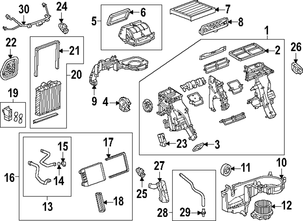 2025 GM AC & Heater Case 26554181 | GM Parts Center