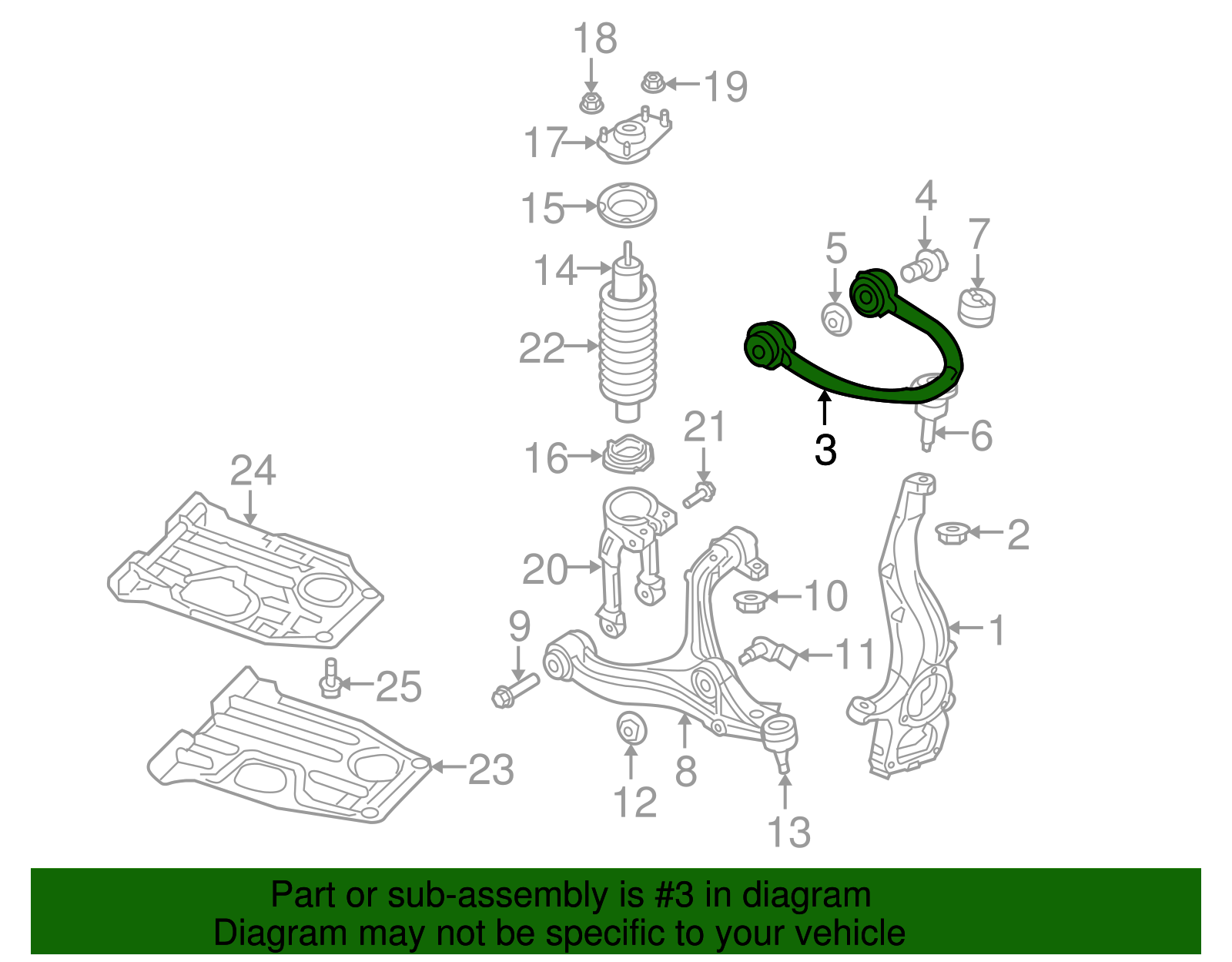 2005-2010 Jeep Arm 52090206AI | Mopar Parts Canada