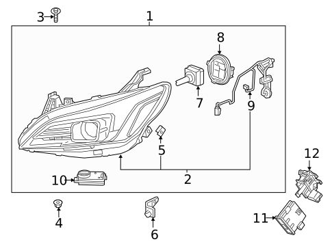 Headlamp Components for 2025 Buick Envista | GM Parts Center