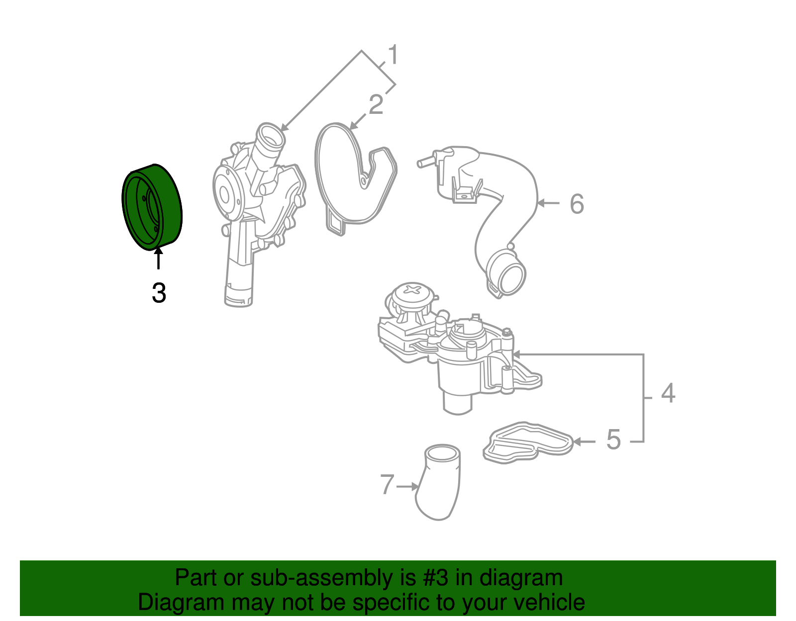 137-202-01-11 - Engine Water Pump Pulley 2001-2024 Mercedes-Benz ...