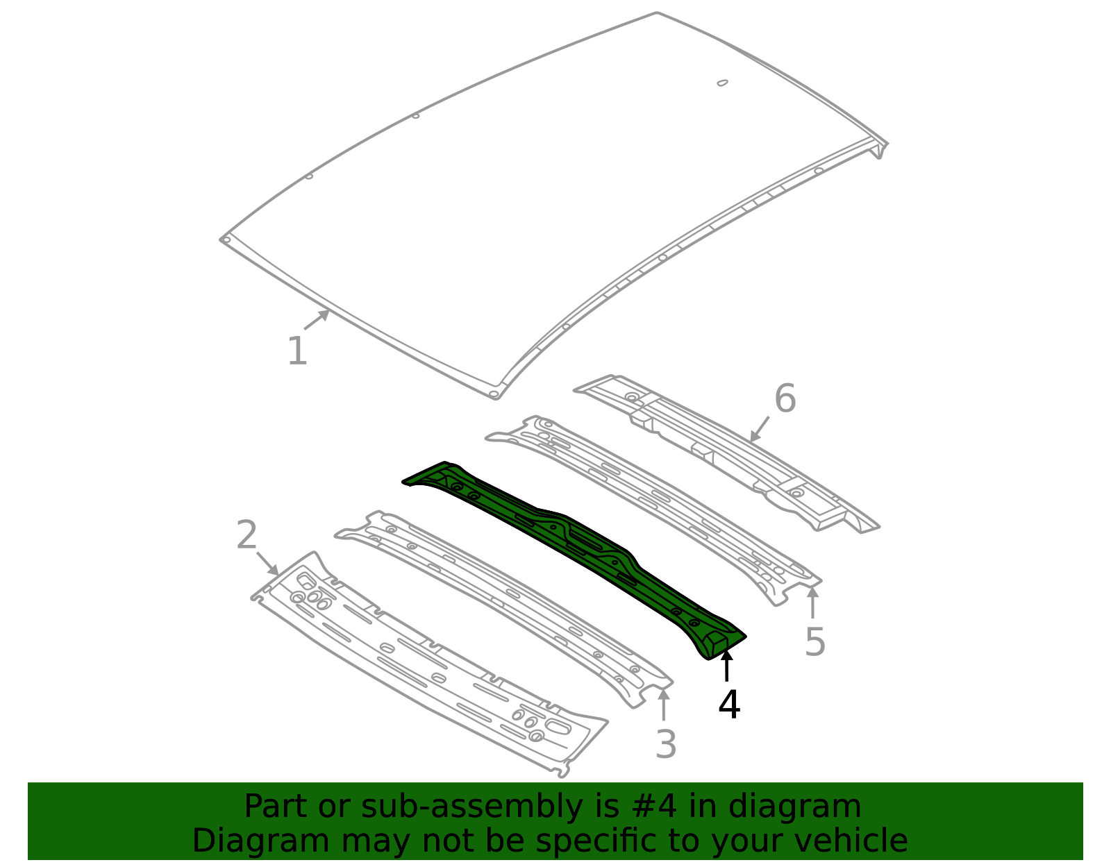 67162-AR000 - High-Quality Center Bow for 2022-2026 Genesis GV70 ...