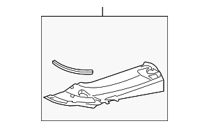 53795-60040 - Fender Ledge Cover - 2008-2011 2013-2015 Lexus LX570 | My ...