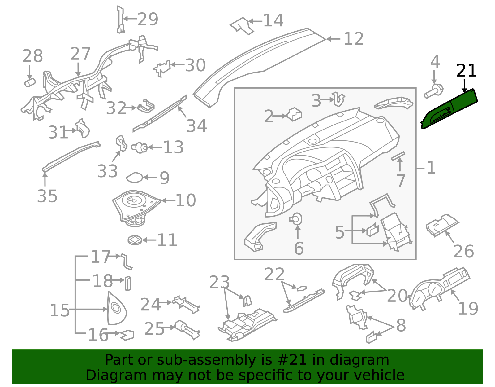 Audi Instrument Panel Molding - Dashboard Trim Finish - Part #4L1-853 ...