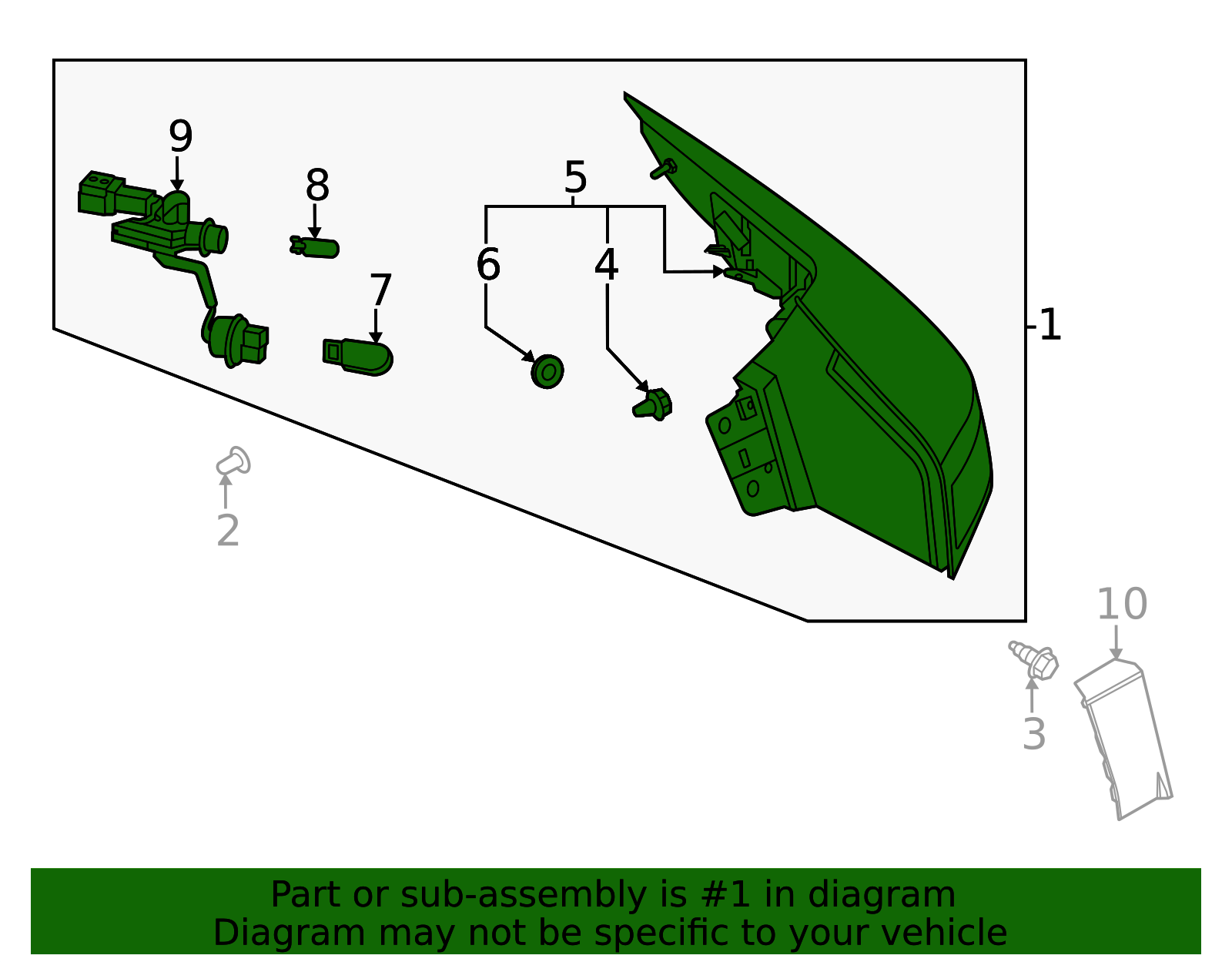 2021 Nissan Rogue Tail Lamp Assembly 26555-6RR0A | Temecula Nissan Parts