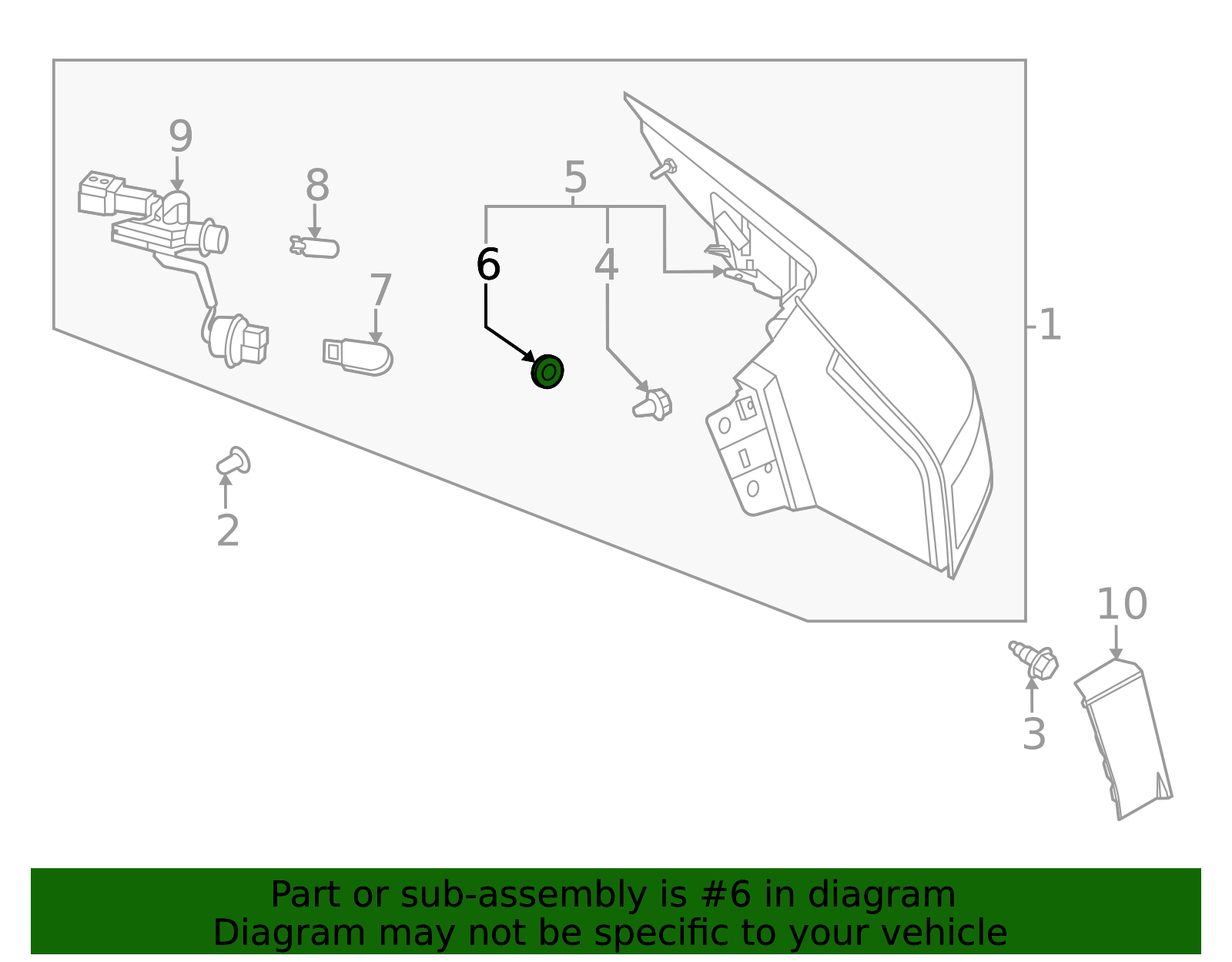 2021-2025 Nissan Rogue Lens & Housing Packing 26553-6RA0B | Nissan ...