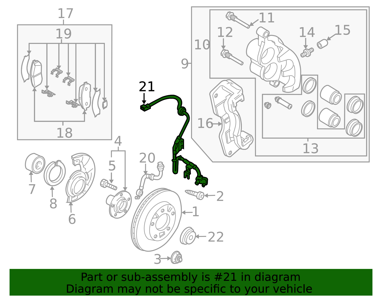 Mazda ABS Wheel Speed Sensor - Precise Brake Control - Part #EG23-43 ...