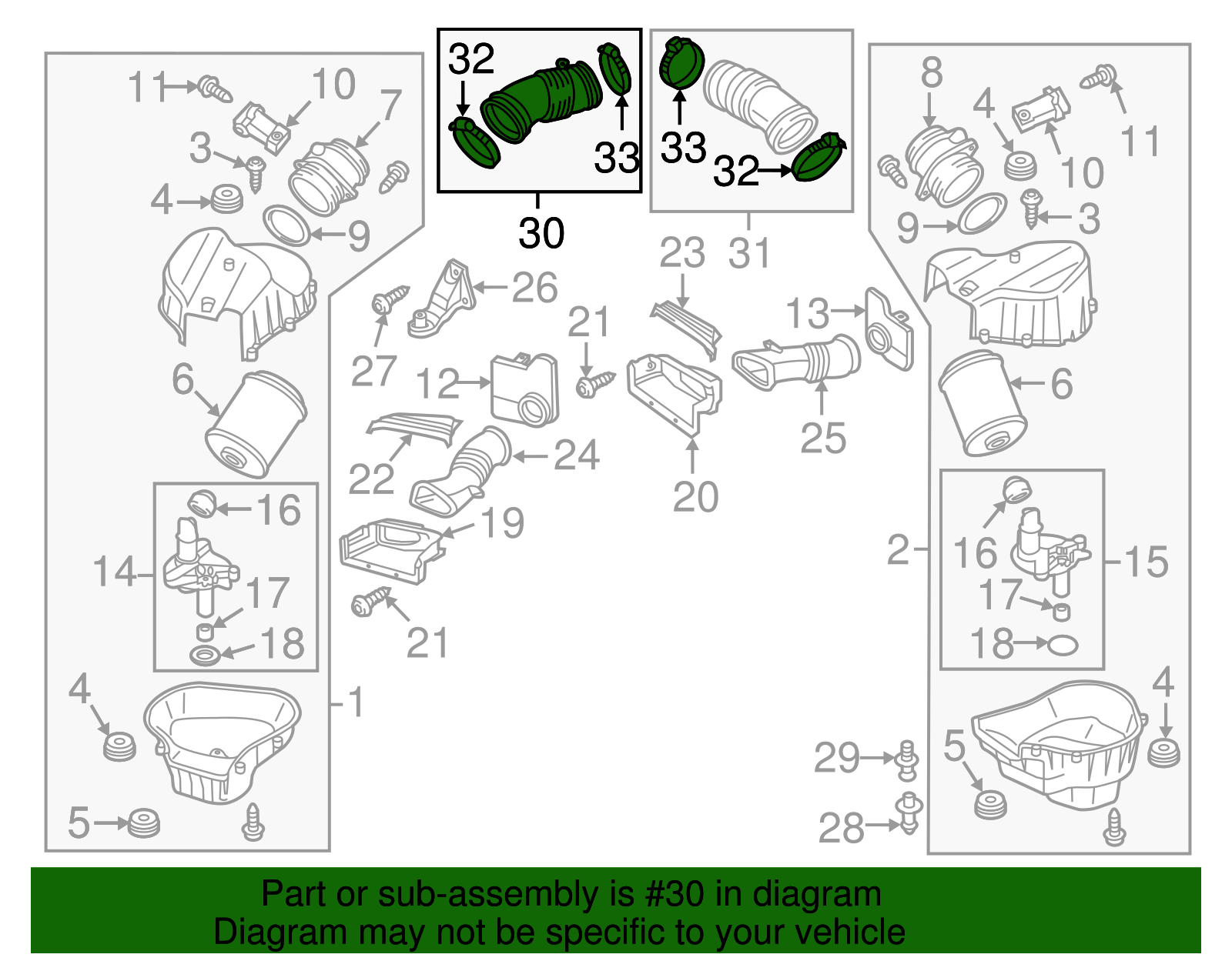 2012-2016 Audi A8 Quattro | Intake Pipe | 4H0-129-616-F | OEM Vehicle Parts