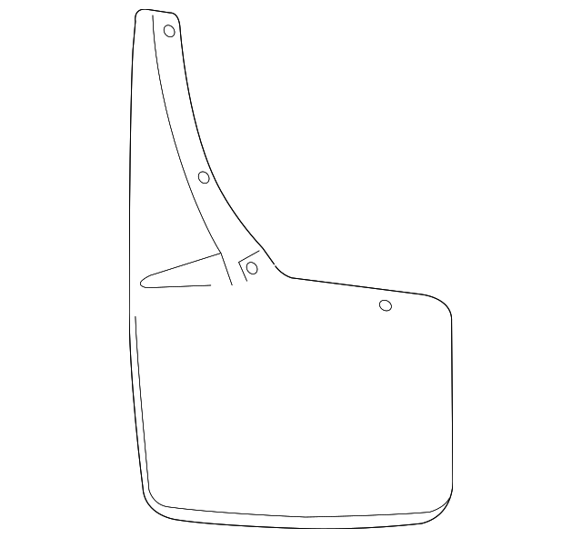 1999-2019 Chevrolet Mud Guard 19213393 GM | GMPartsDirect.com