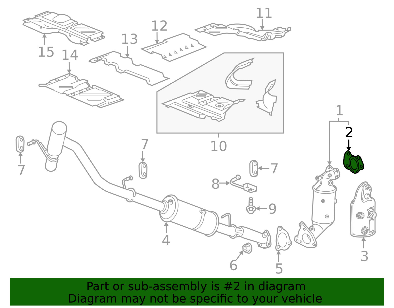 Exhaust Manifold Pipe Gasket 94718254 | OEM GM Parts