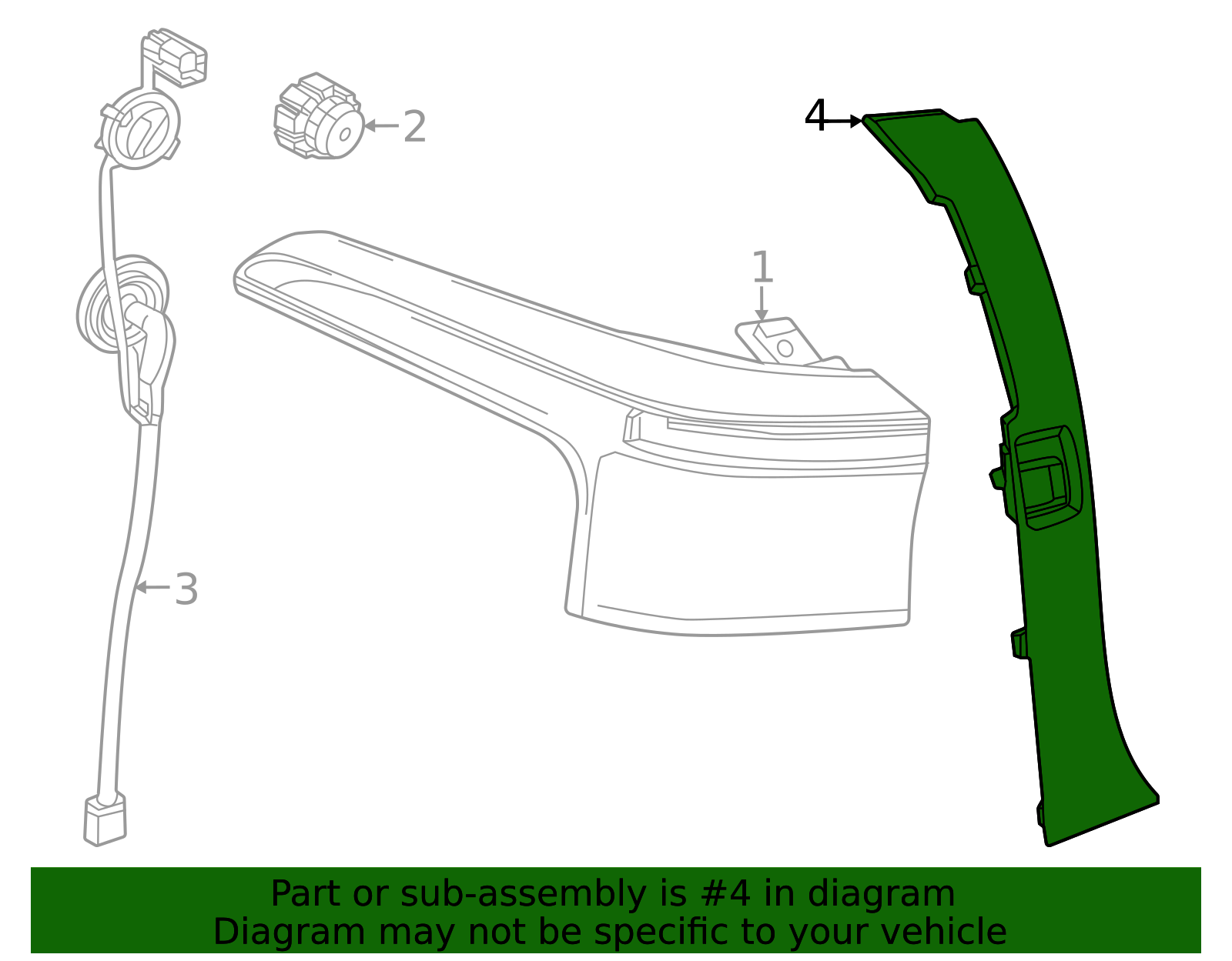 2023-2025 Toyota bZ4X Lamp Cover 81498-42020 | Toyota Parts Center