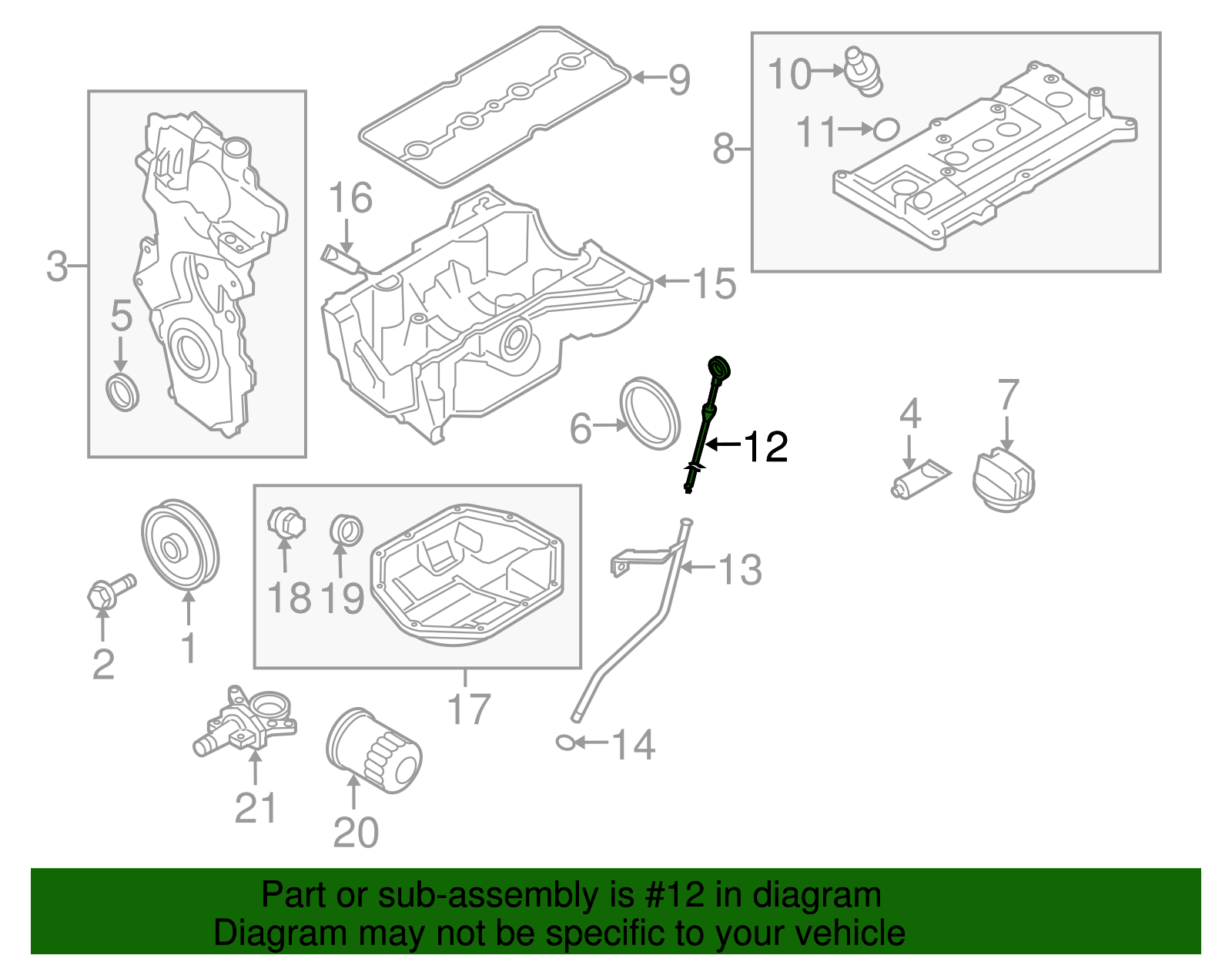 11140-EL00A - 2007-2012 Nissan Versa - Dipstick | Anicra Nissan Parts