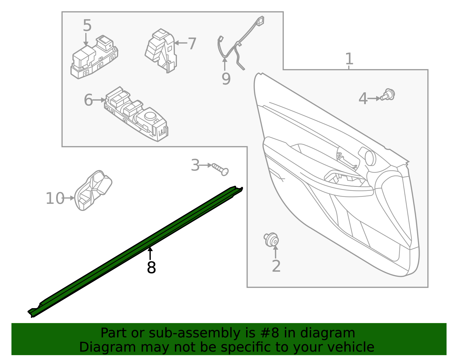 2021-2024 Kia K5 Belt Weather-Strip 82240-L3000 | TascaParts.com