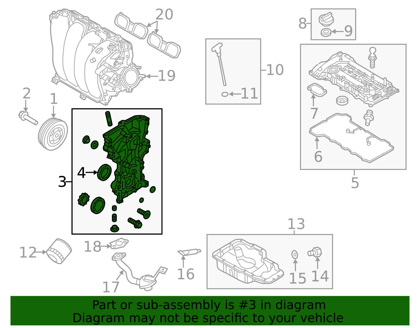 2020-2025 Kia Timing Cover 21350-2E750 | OEM Parts Online