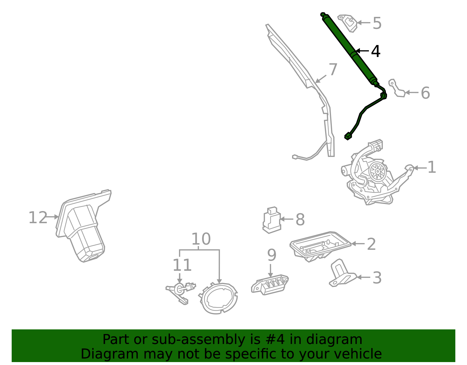 2018-2022 Lexus Tailgate Lift Motor 68920-48061 | OEM Parts Online