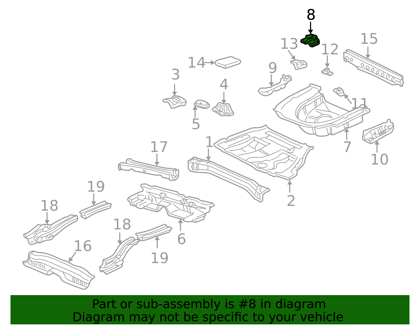 Floor Pan Reinforcement - Chassis Support Bracket | AutoNation Parts