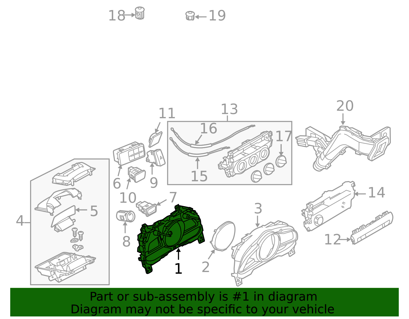 BALW-55-471C - Instrument Cluster 2017-2018 Mazda 3 | Mazda Parts.US