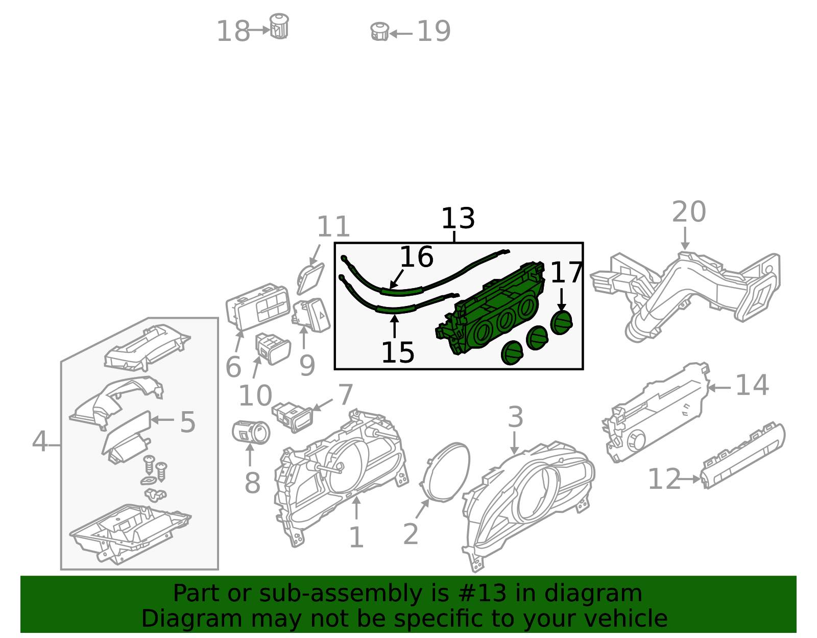 BAJC-61-190B - 2017-2018 Mazda 3 - Dash Control Unit | Mazda Part Direct