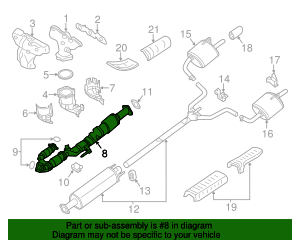 20020-9HM0B - 2015-2018 Nissan Altima - Front Pipe | Anicra Nissan Parts