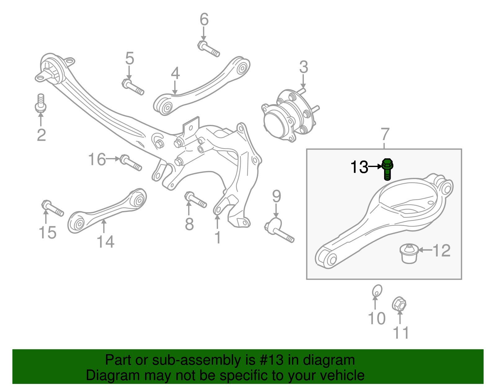 2013-2019 Ford | Bumper Bolt | W708829-S439 | Walls' Ford Parts
