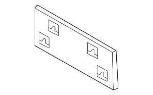Hyundai - 86519-AR010 - License Bracket - 2022-2025 Genesis GV70 | OEM ...