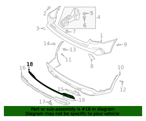 86696-P2010 - Bumper Trim 2021-2024 Kia Sorento | Kia.Parts Store