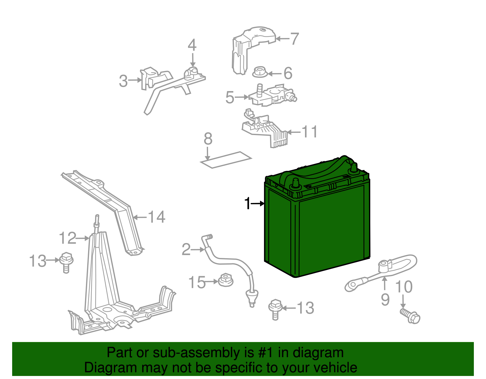 2004-2020 Toyota Battery 28800-37092 | OEM Parts Online