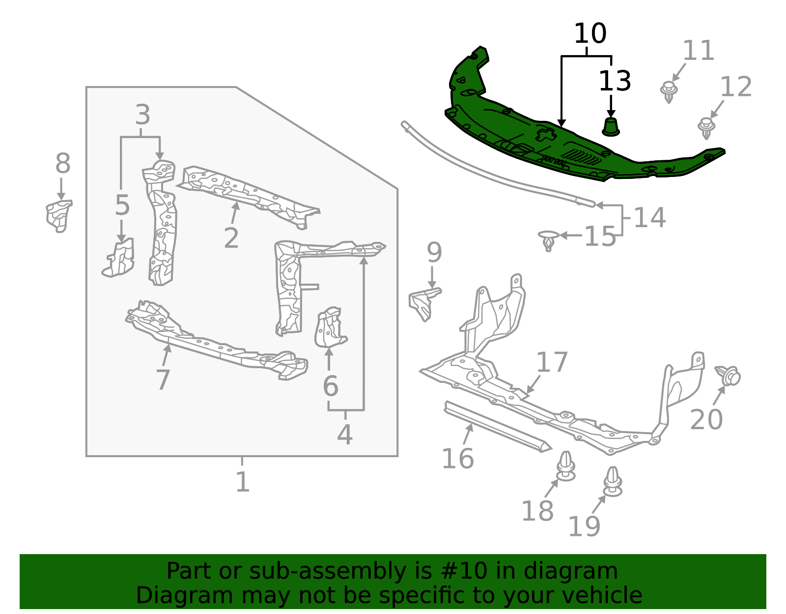 71129-T3R-A00 - Sight Shield 2019-2022 Acura ILX | Curry Acura Parts