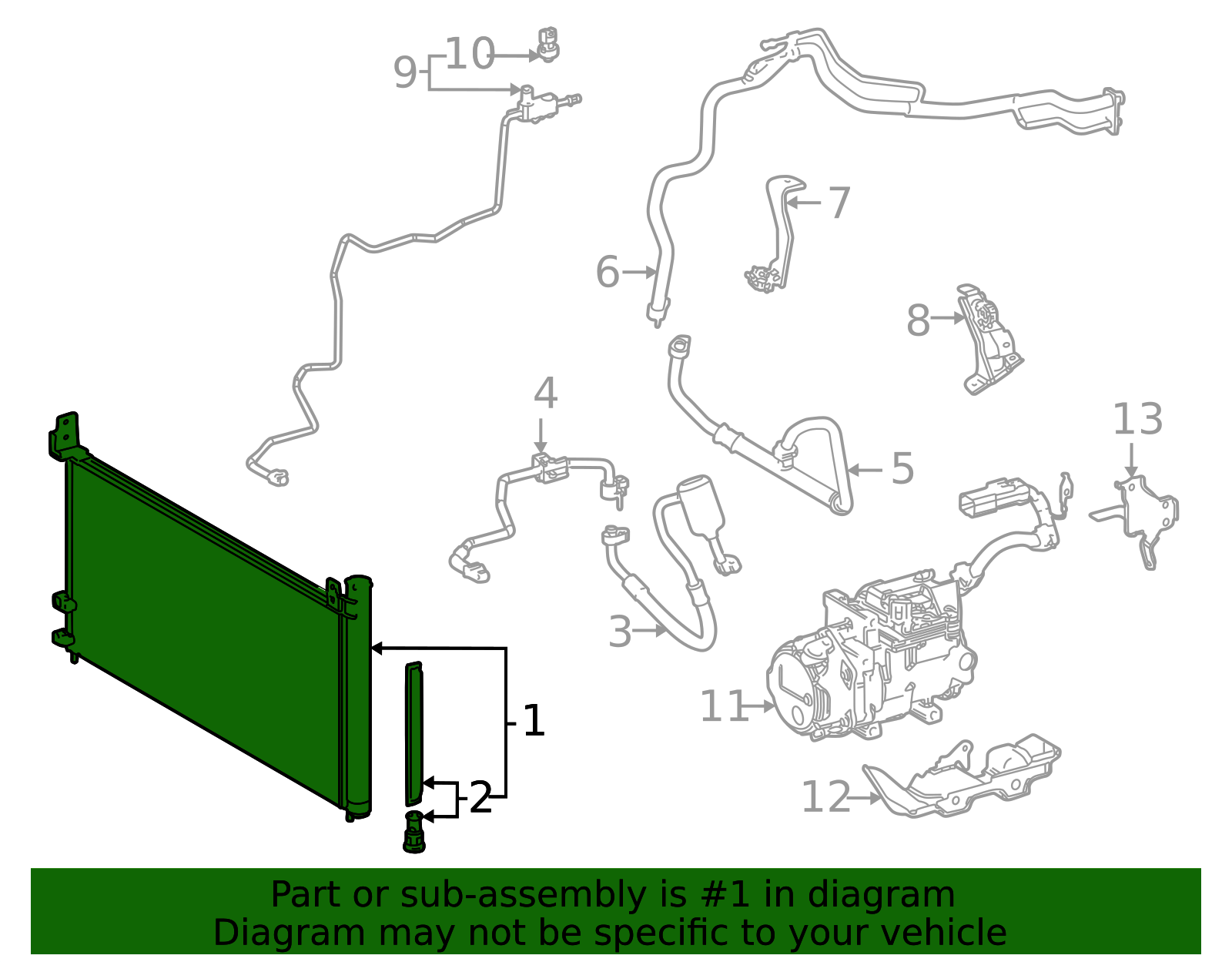 2016-2020 Toyota Mirai Condenser 88460-62010 | MotorMotor
