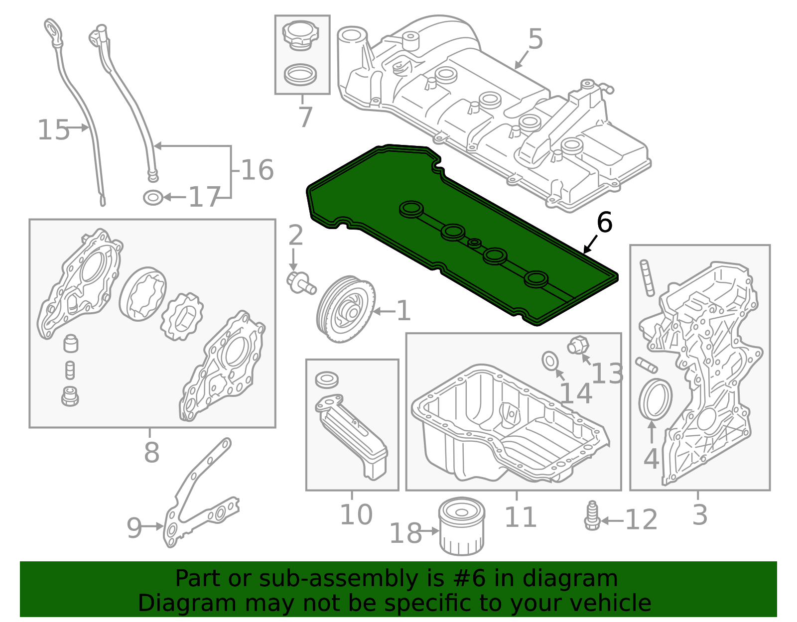 2011-2014 Mazda 2 Valve Cover Gasket ZJ20-10-235 | Mazda Parts Deals
