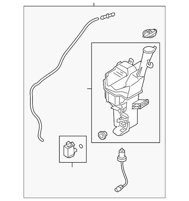 2017-2018 Kia Forte 2017-2018 Kia Forte - Reservoir Assembly 98610 ...