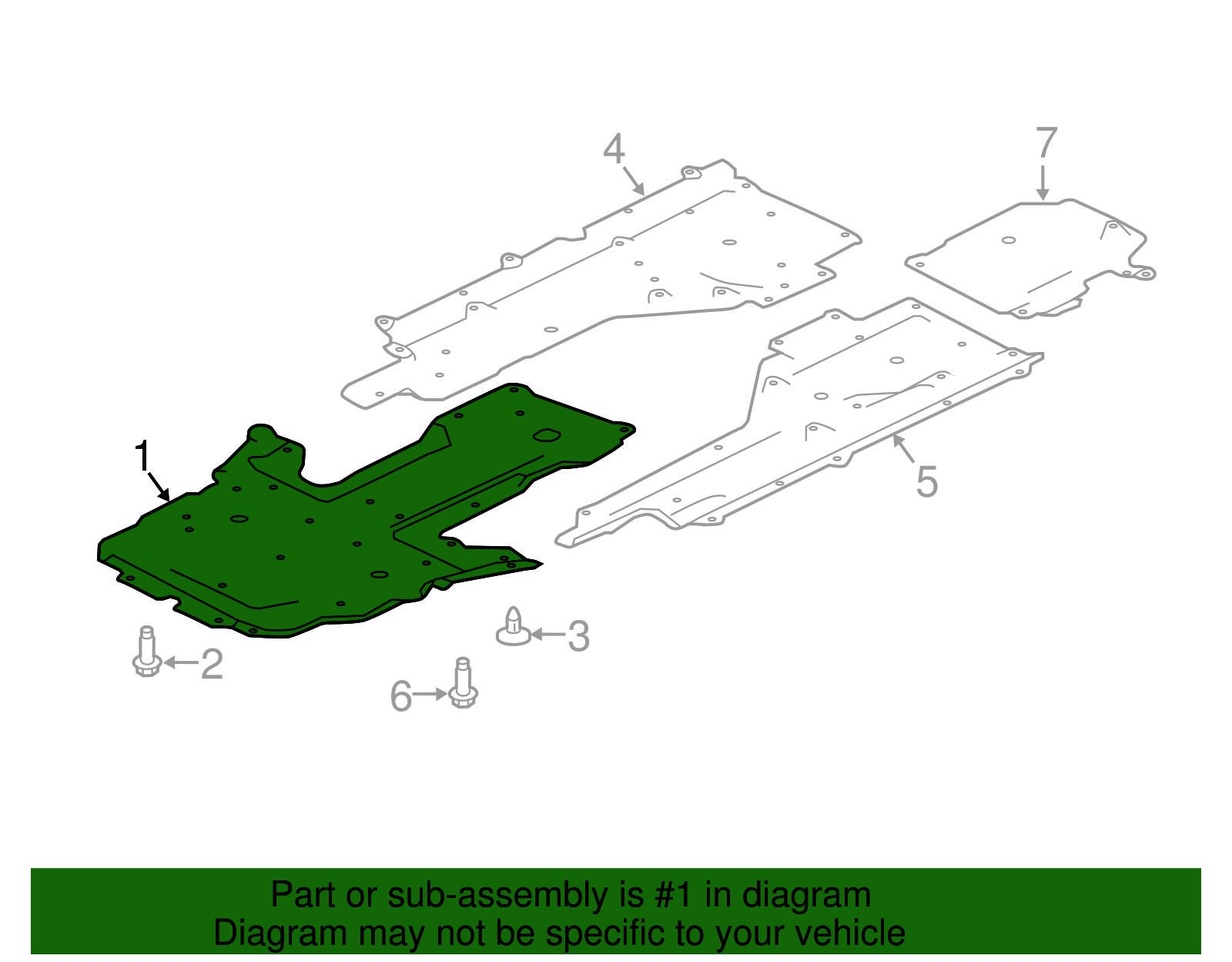 2016-2021 Jaguar Under-Body Shield T2H51849 | JaguarParts.com