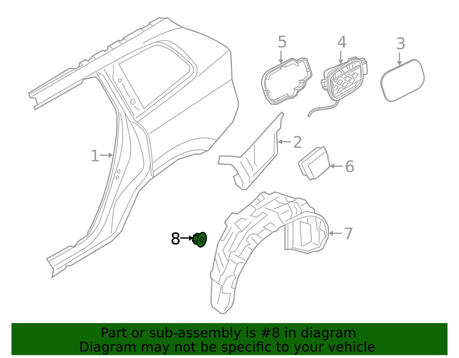 Fender Liner Nut 980740 | OEM Parts Online