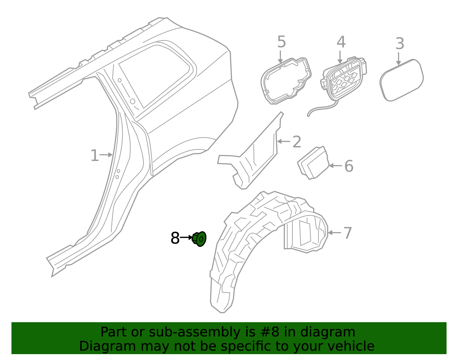 980740 - Fender Liner Nut - 1999-2021 Volvo | Volvo OEM Parts Direct
